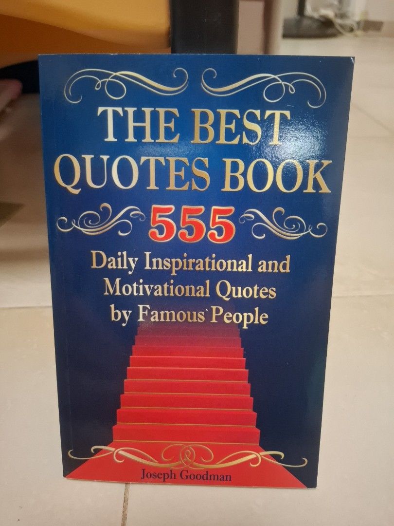 The Best Quotes Book - 555 Daily Inspirational Quotes, Hobbies & Toys ...
