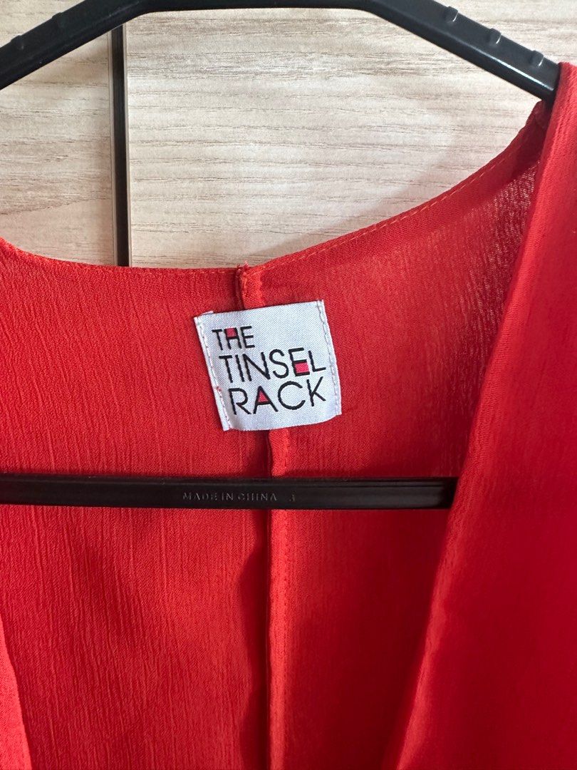 The Tinsel Rack Red Top, Women's Fashion, Tops, Sleeveless on Carousell