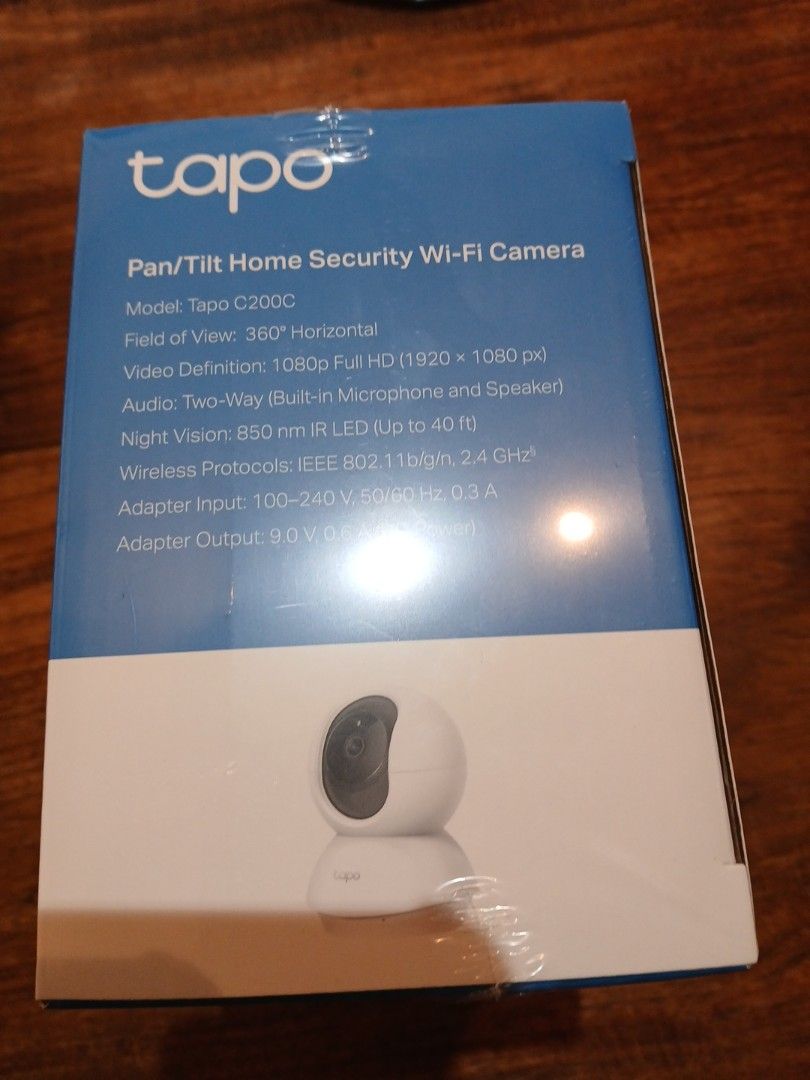 TP-Link Tapo Pan/Tilt Home Security Wi-Fi Camera, Furniture & Home ...