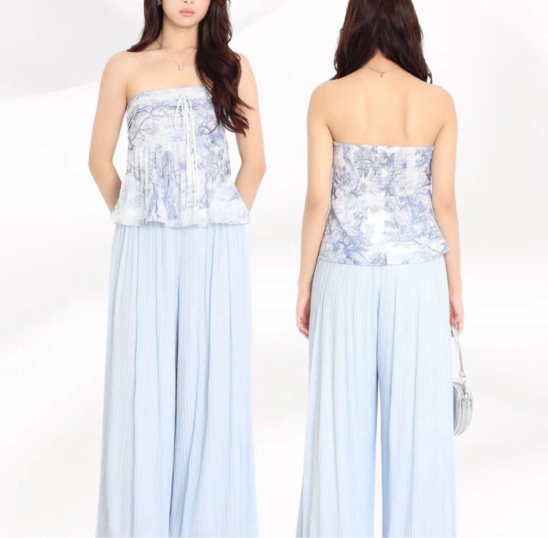 TPZ doll ribbon top toile de secret baby blue, Women's Fashion, Dresses ...