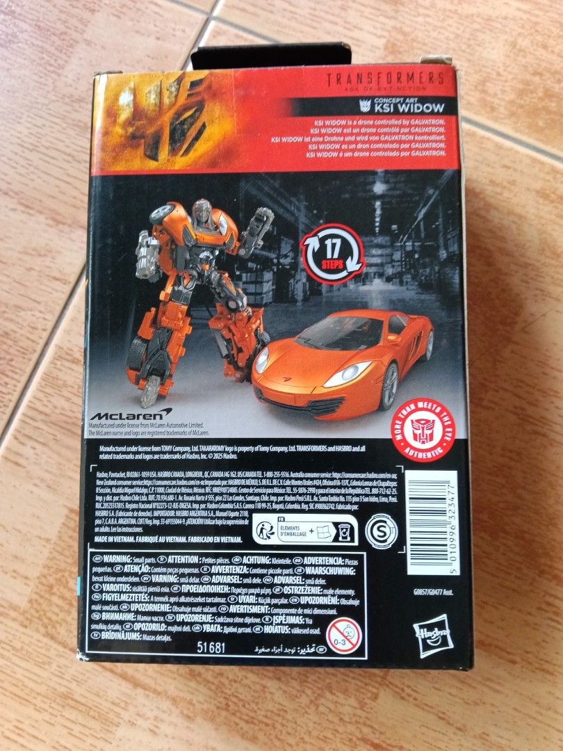 Transformers Studio Series KSI Widow Action Figure, Hobbies & Toys ...