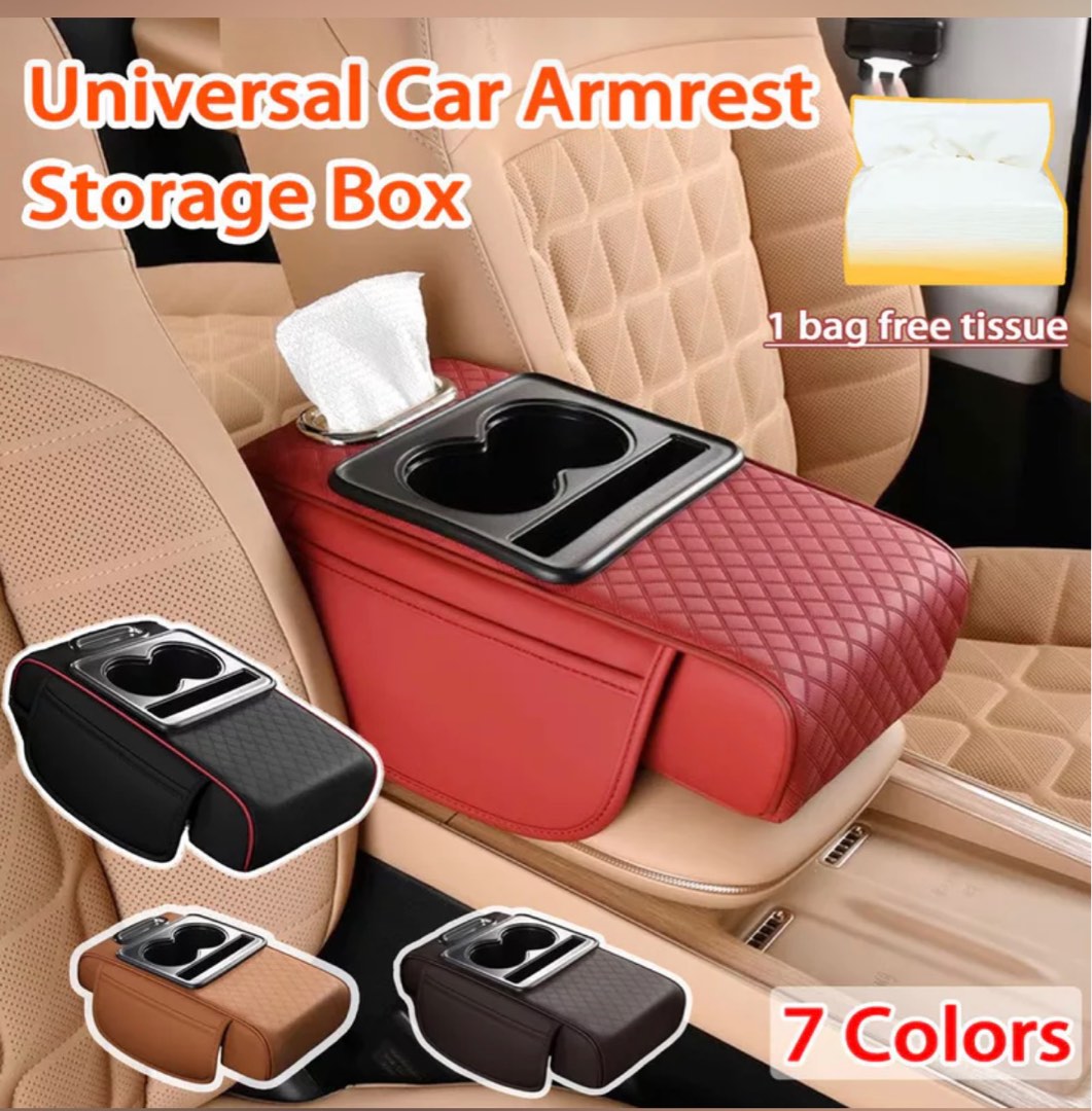 Universal Car Arm rest storage box, Health & Nutrition, Massage Devices ...