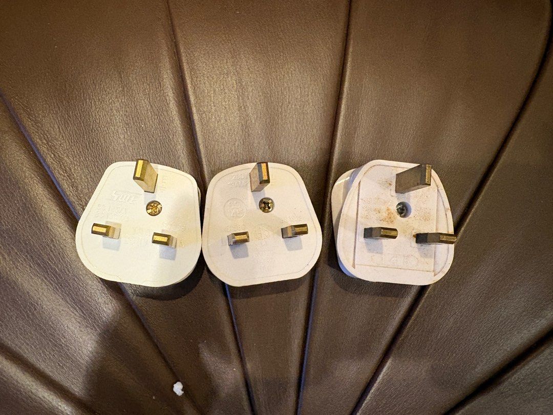 Used UK Plugs - Set of 3, TV & Home Appliances, Electrical, Adaptors ...