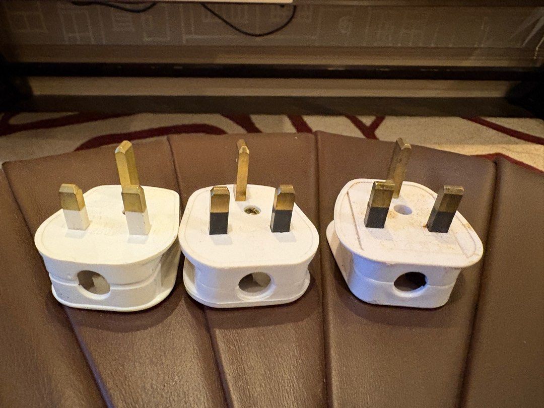 Used UK Plugs - Set of 3, TV & Home Appliances, Electrical, Adaptors ...