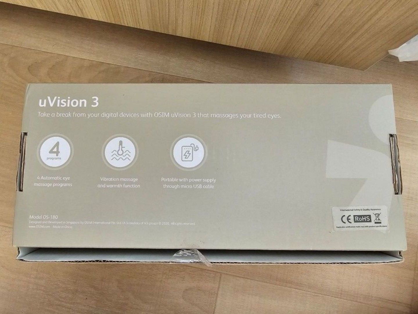 uVision 3 Eye Massager, Health & Nutrition, Massage Devices on Carousell