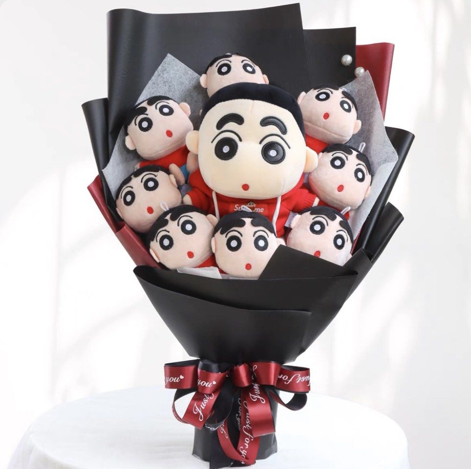 Valentine’s Day Shinchan Bouquet, Hobbies & Toys, Flowers & Bouquets on ...
