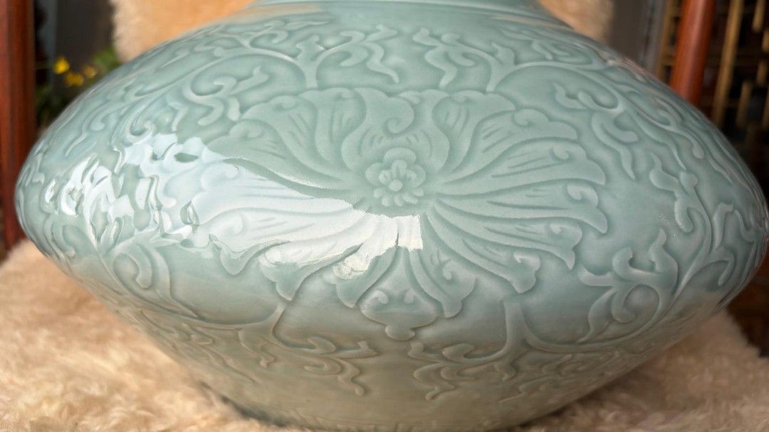 Vintage celadon _ QingLong mark, Furniture & Home Living, Home Decor ...