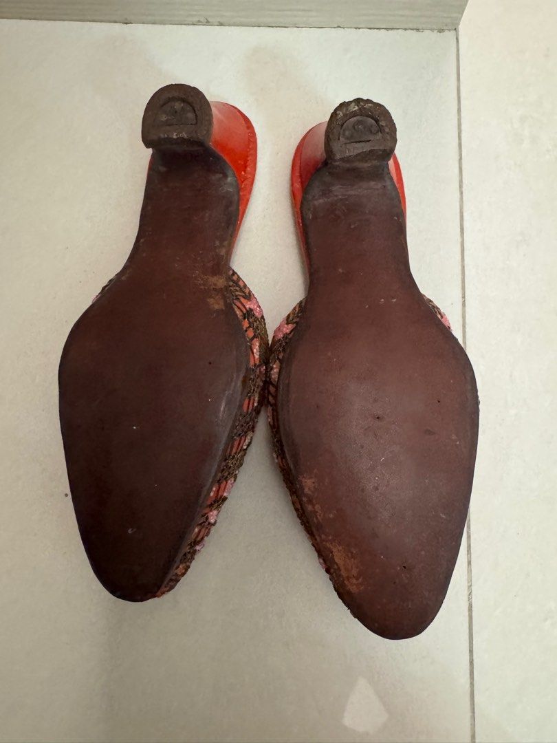 Vintage Peranakan Nyonya Beaded Shoes, Women's Fashion, Footwear, Heels ...