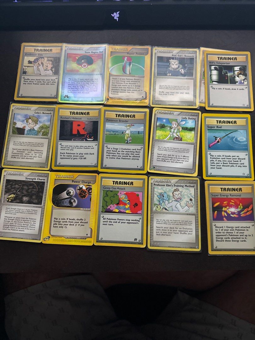 Vintage Pokemon Trainer Cards - Assorted, Hobbies & Toys, Toys & Games ...
