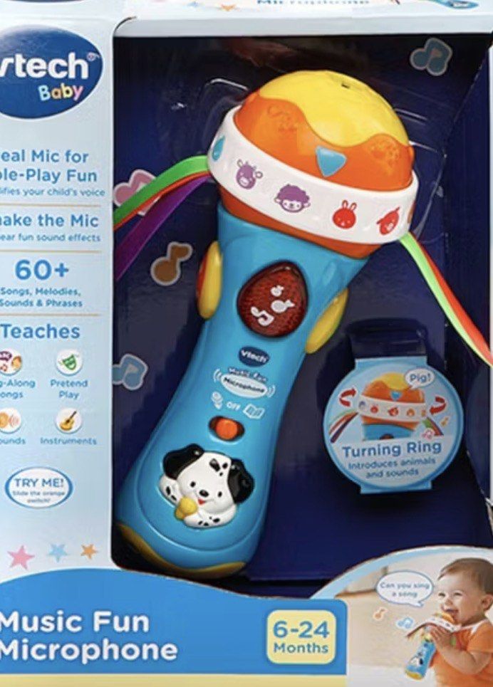 VTech Baby Music Fun Microphone, Babies & Kids, Infant Playtime on ...
