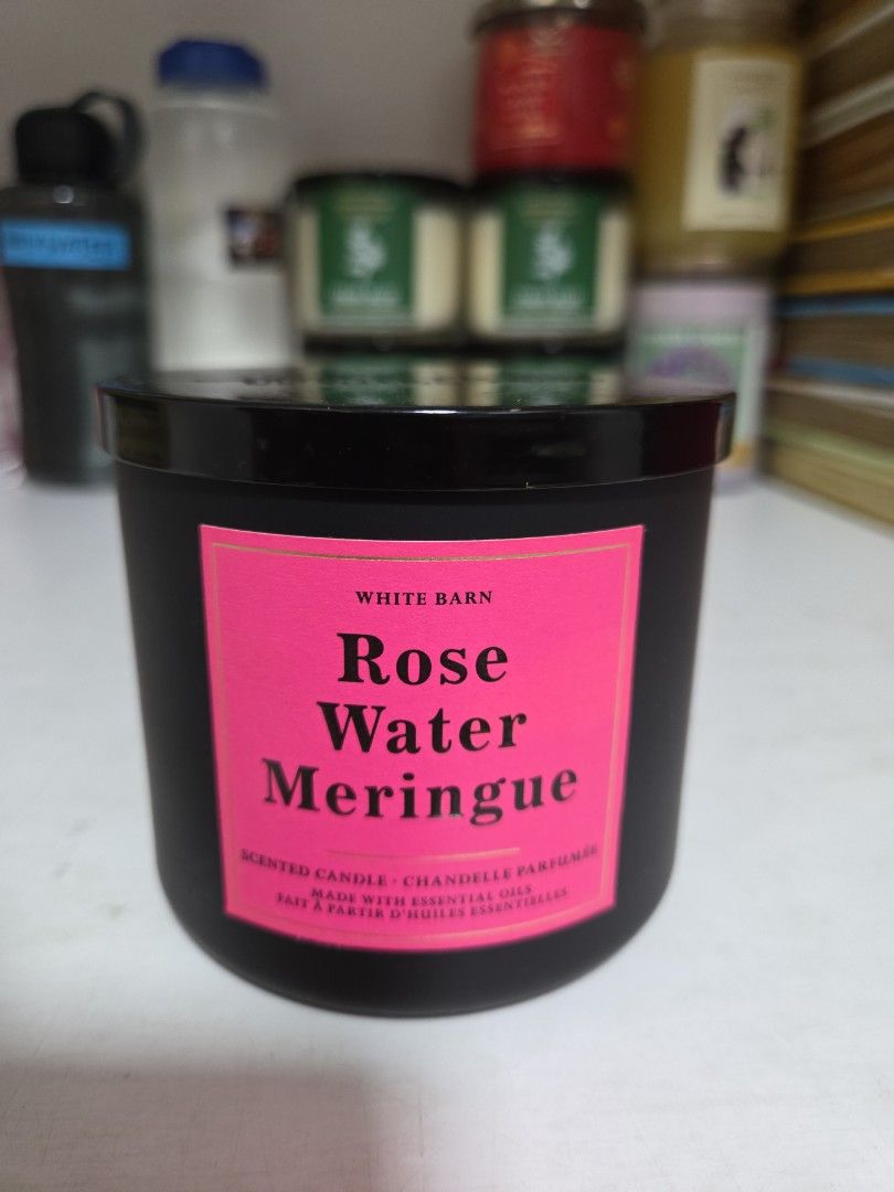 White Barn Rose Water & Ivy Scented Candle, Furniture & Home Living ...