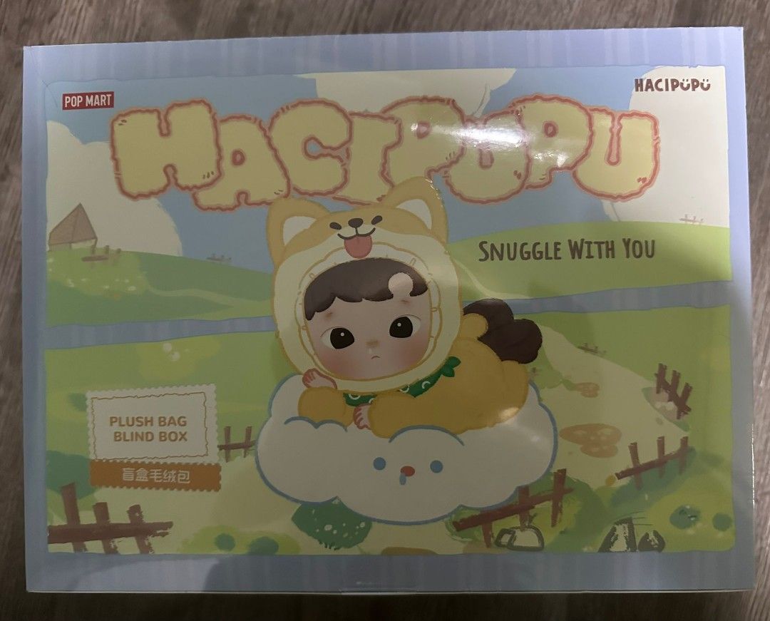 [Whole Box] Pop Mart Hacipupu Snuggle With You Plush Bag Blind Box ...