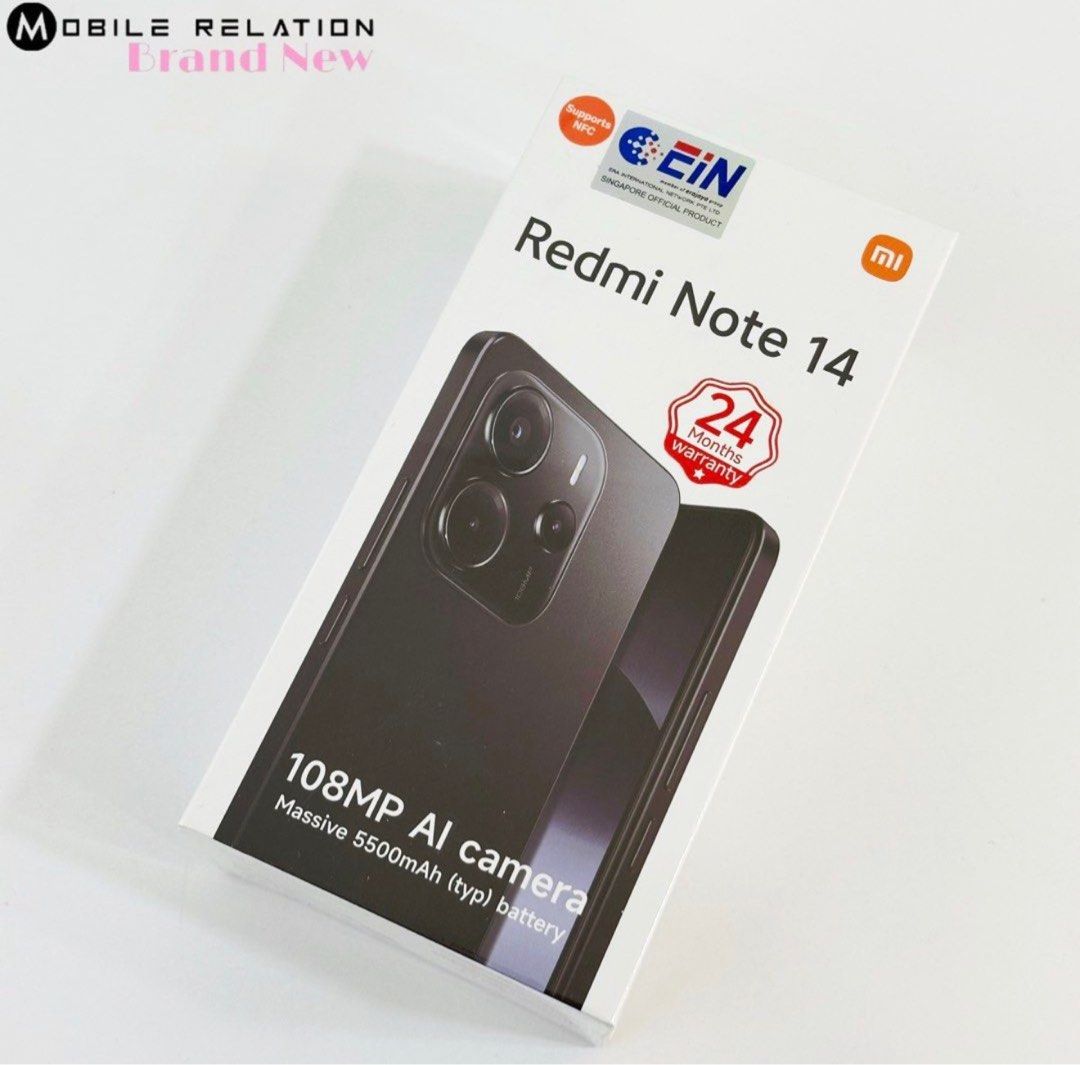Xiaomi Redmi Note 14 4G Midnight Black 256GB, Mobile Phones & Gadgets ...