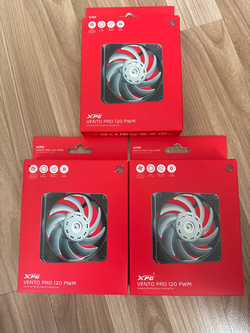 XPG Vento Pro 120 PWM Extreme Performance Cooling Fan, Computers & Tech ...