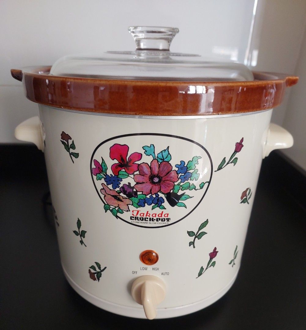 Yamada Crock-Pot Slow Cooker with Floral Design, TV & Home Appliances ...