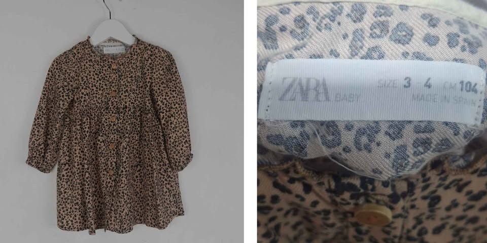 Zara Baby Leopard Print Dress, Babies & Kids, Babies & Kids Fashion on ...