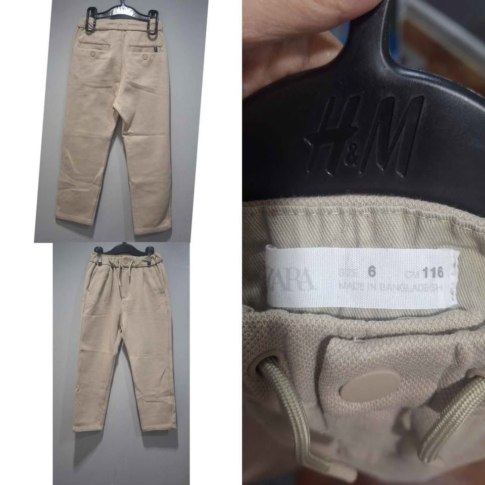 Zara Beige Pants Size 6, Babies & Kids, Babies & Kids Fashion on Carousell