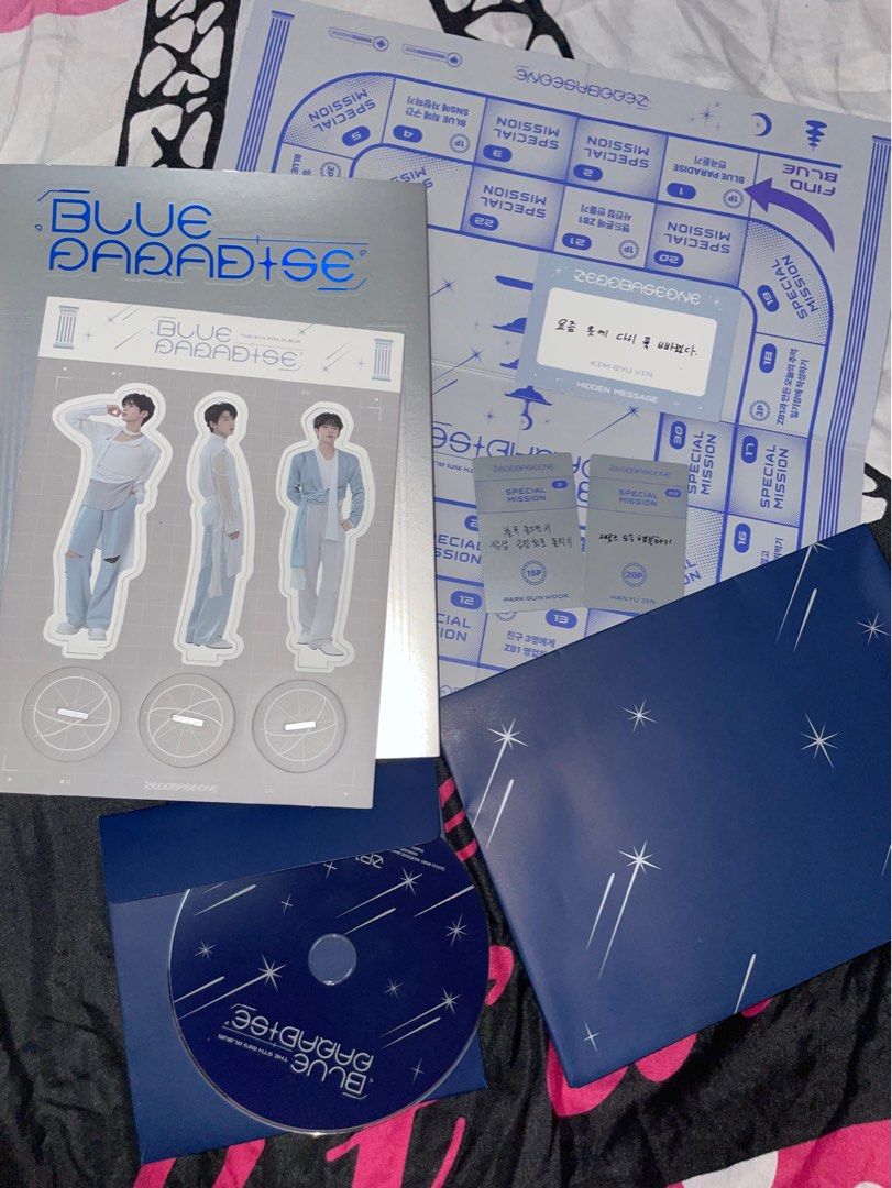 ZEROBASEONE 5th mini album - BLUE PARADISE hide ver (grey), Hobbies ...