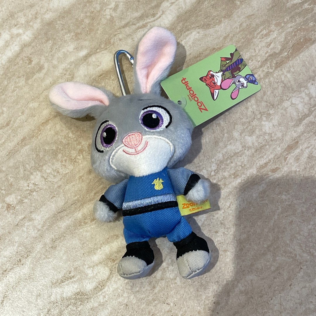 Zootopia - Rabbit Plushie Keychain, Hobbies & Toys, Toys & Games on ...