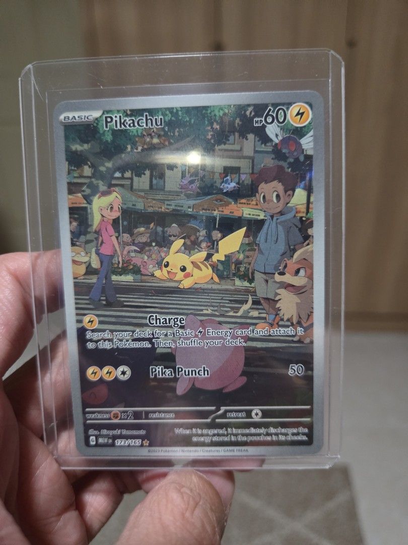 151 Pikachu IR 173/165 English, Hobbies & Toys, Toys & Games on Carousell