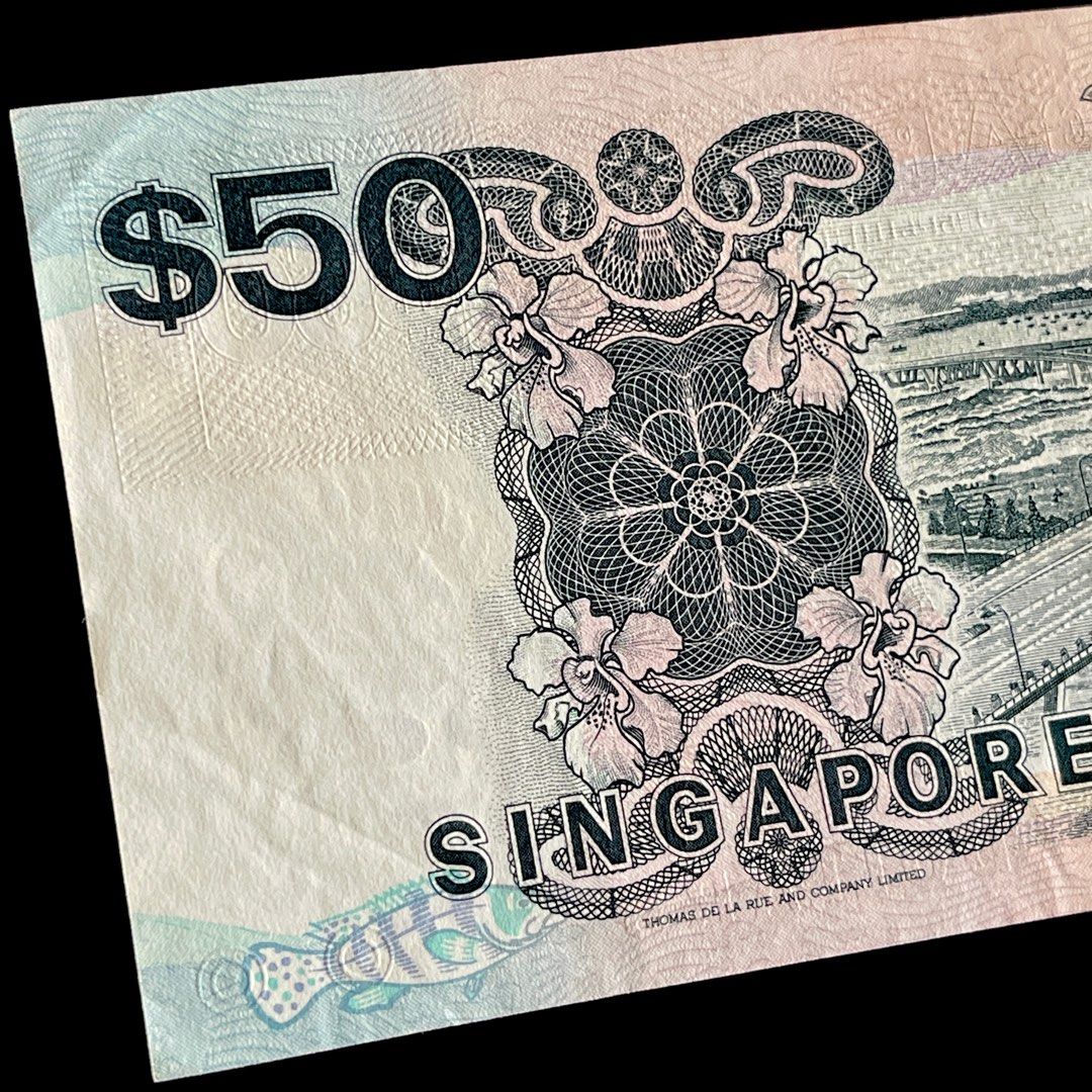 1997 SINGAPORE SHIP 50 DOLLARS D/84 301103 P-36 CIRCULATED > COASTAL ...