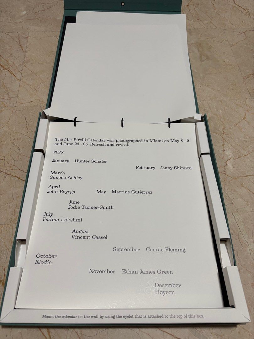 Collectors item: 2025 Pirelli Calendar by Ethan James Green, Hobbies ...