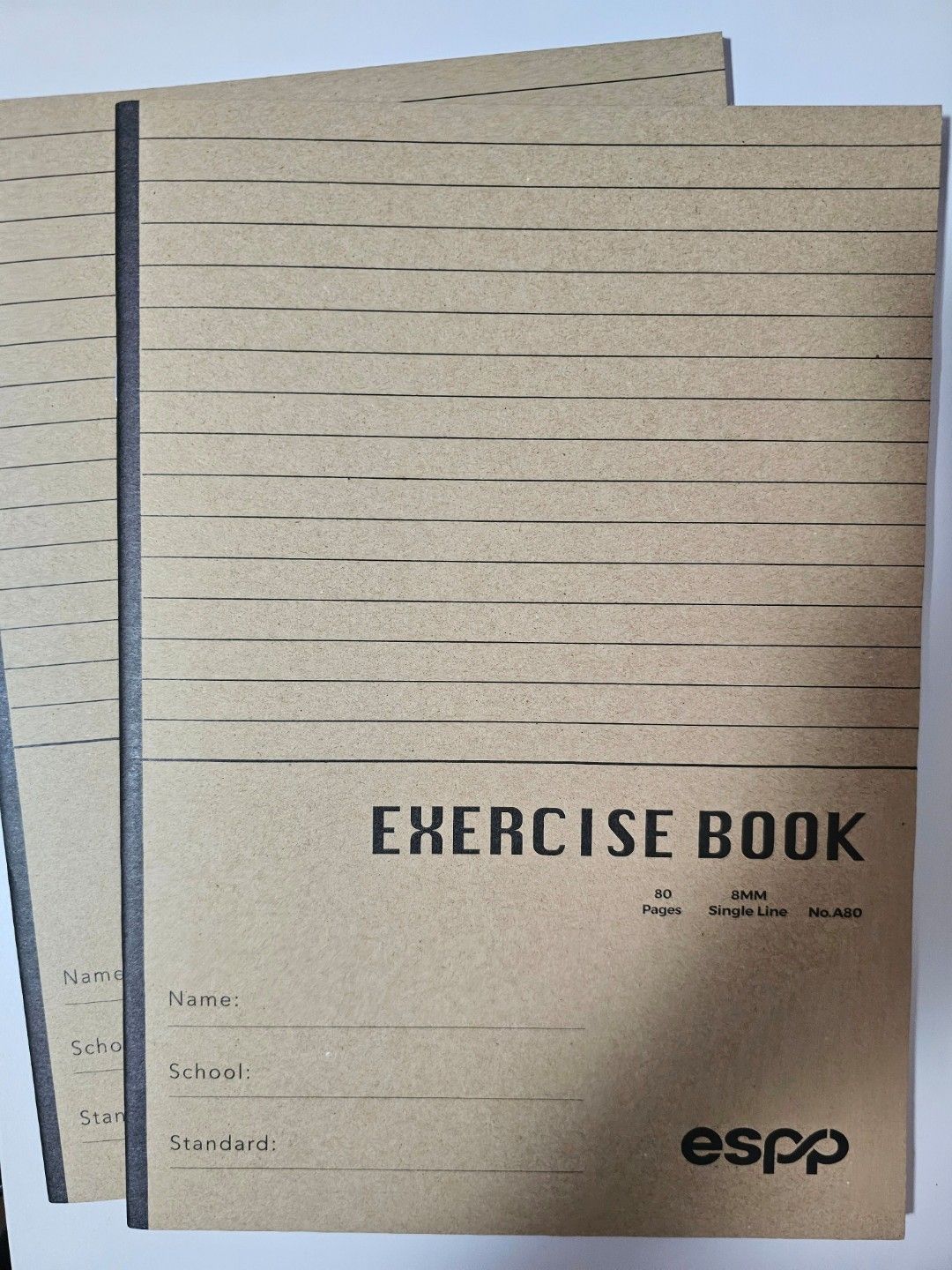 2 Esp Exercise Book - Single Line, Hobbies & Toys, Stationery & Craft ...