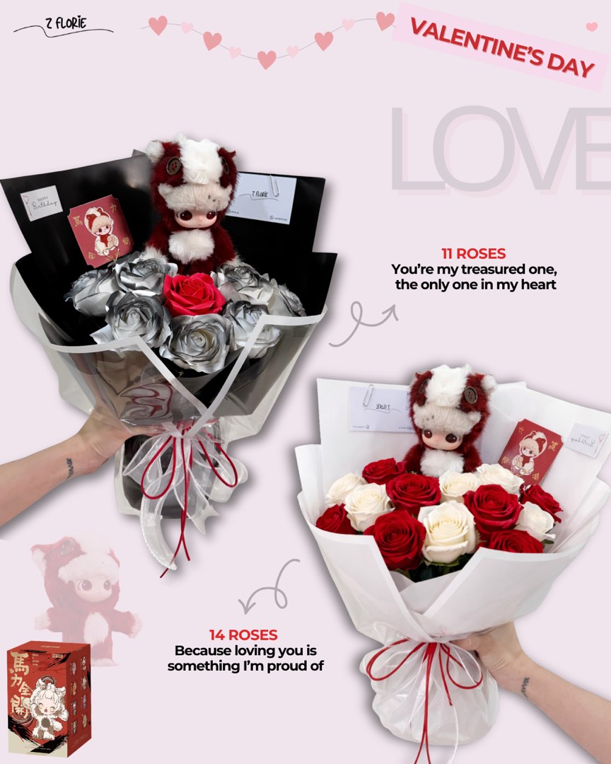 ️ Dimoo Premium 14 Soap Roses Flower Bouquet / Valentines / 520 ...