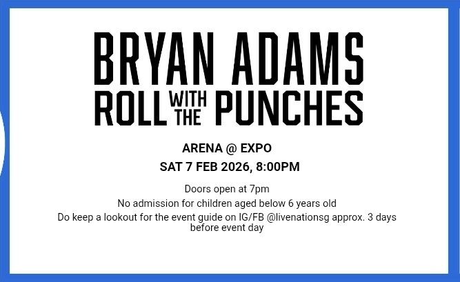 x2 Bryan Adams: Roll With The Punches - Cat 1 Tickets, Tickets ...