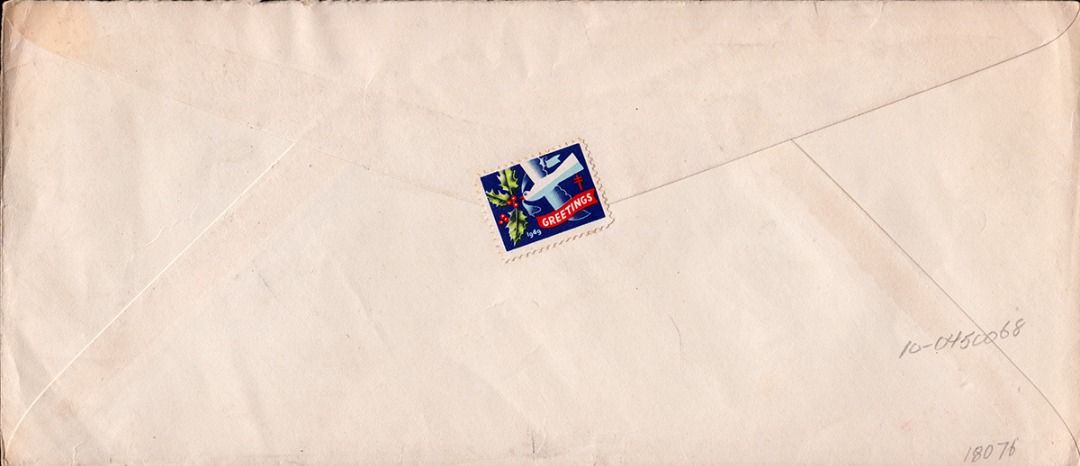 Canada 1949 Halifax to Hamilton m/s "Tax 8¢" Taxe mark Canada 2x4-cent ...
