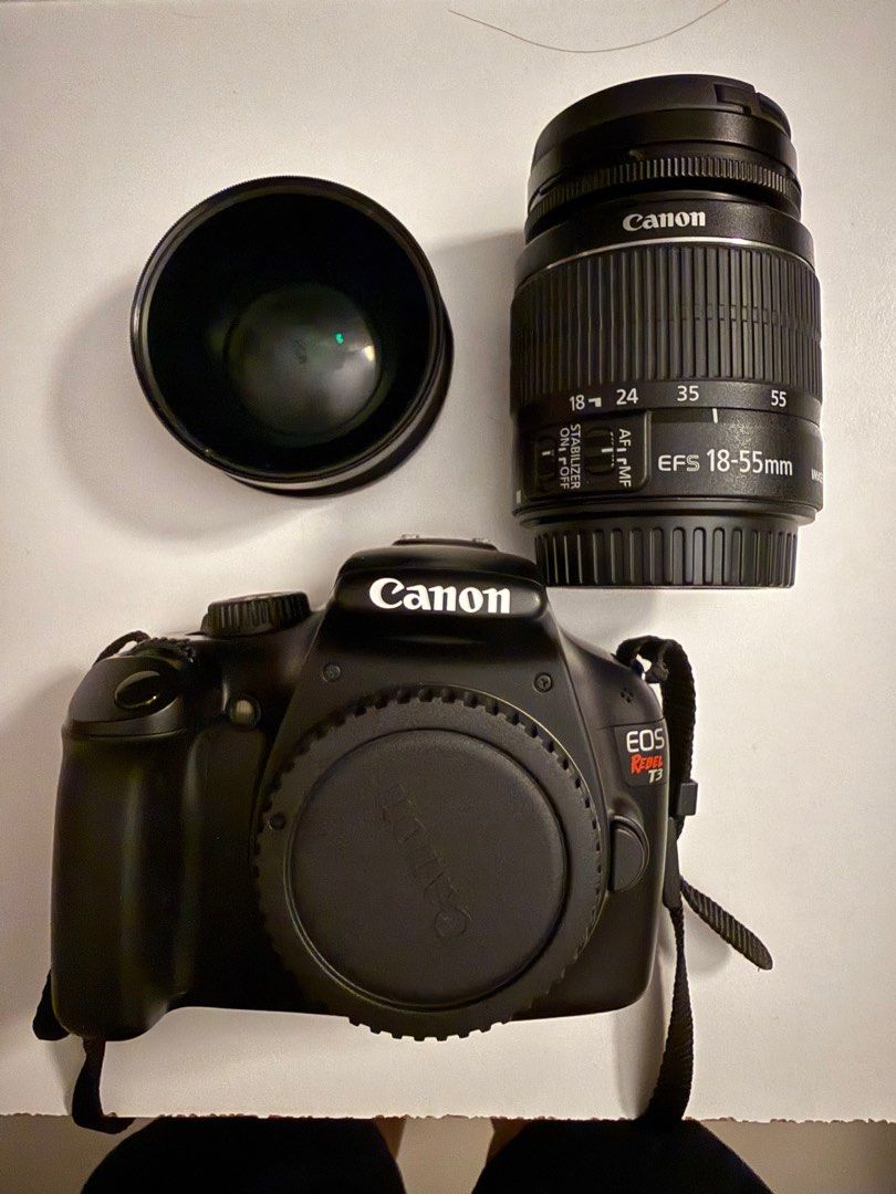 Canon EOS Rebel T3 DSLR Camera Kit, Photography, Cameras on Carousell