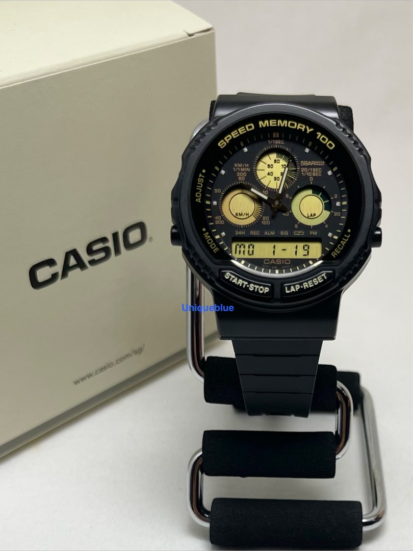 Casio AW-20 Speed Memory 100 Digital Chronograph Analog Vintage Ana ...