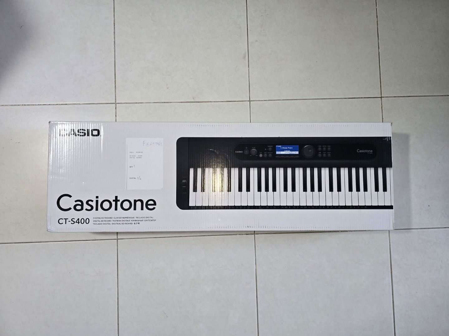 Casio Casiotone CT-S400 Keyboard, Hobbies & Toys, Musical Instruments ...
