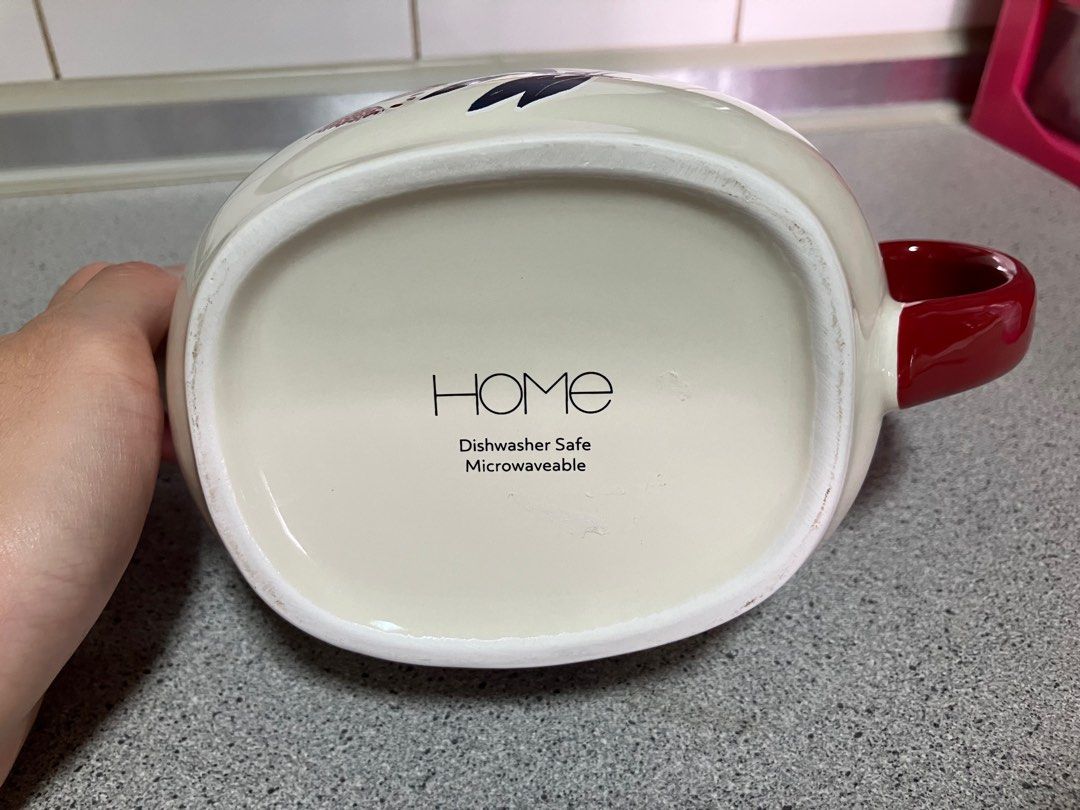 Ceramic Gravy Boat with Robin Design, Furniture & Home Living ...