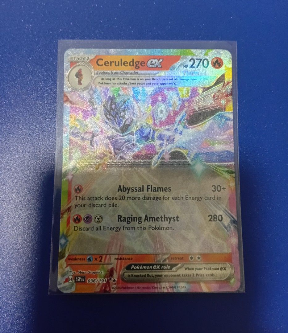Ceruledge EX Pokemon Pokémon Card, Hobbies & Toys, Toys & Games on ...