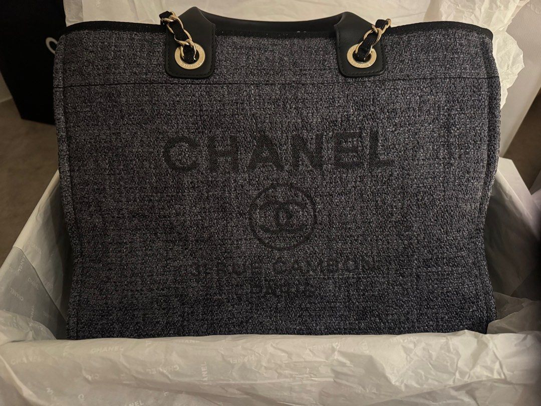 Chanel Deauville Tote Bag, Luxury, Bags & Wallets on Carousell