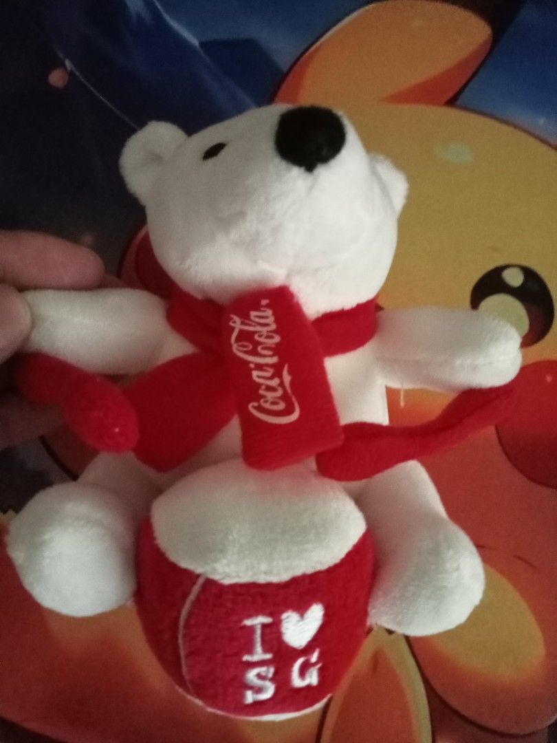 Coca-Cola Polar Bear Plush Toy, Hobbies & Toys, Toys & Games on Carousell