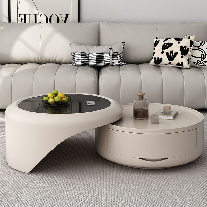 Coffee Table/Simple Circular Tea Table/Round Table/ 🚚🚚3 Days Delivery, Furniture & Home Living ...
