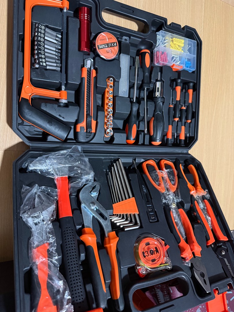 Complete Home Tool Kit Set, Furniture & Home Living, Home Improvement ...
