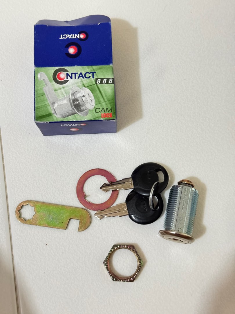 Contact 888 Cam Lock with Keys 30mm Cupboard locker, Furniture & Home ...