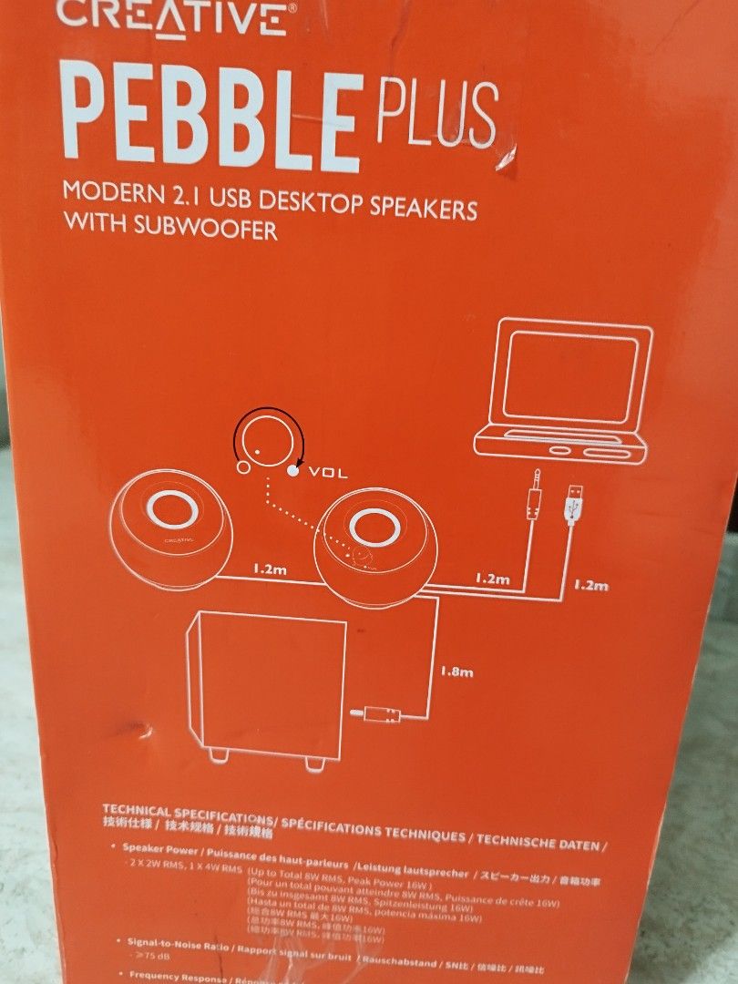 Creative Pebble Plus 2.1 USB Desktop Speakers, Audio, Soundbars ...