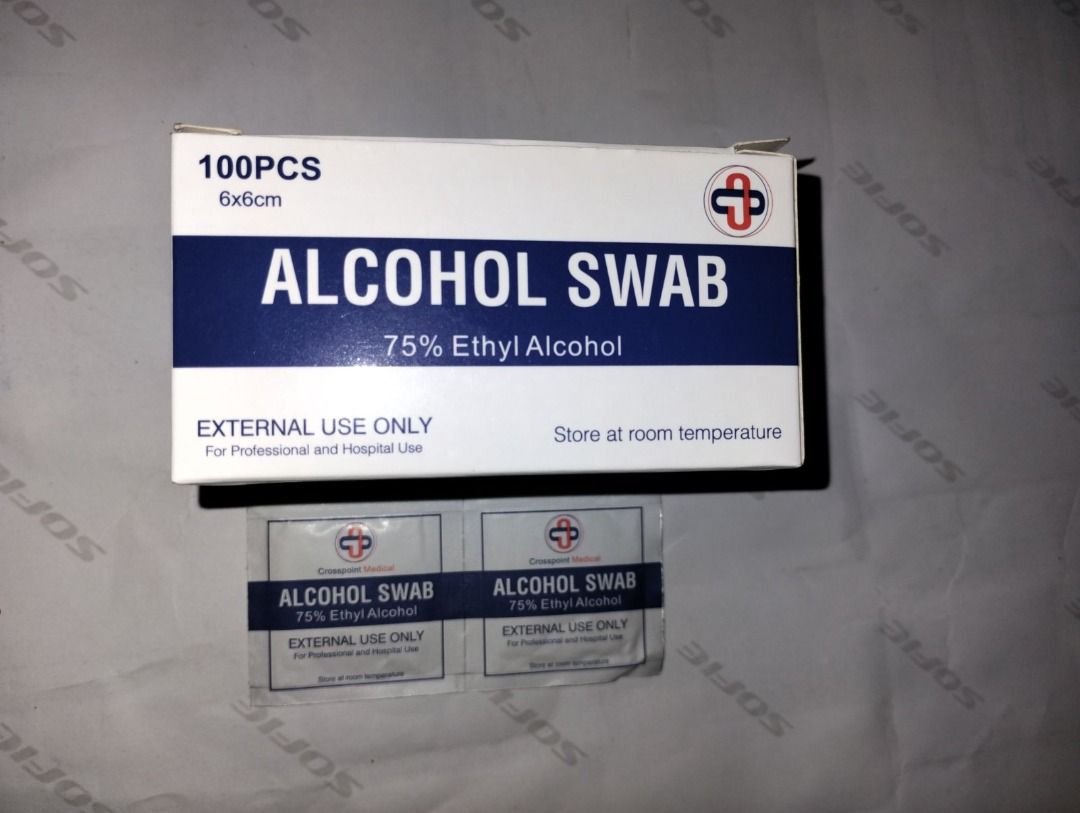 CROSSPOINT ALCOHOL SWABS 100s, Health & Nutrition, Medical Supplies ...