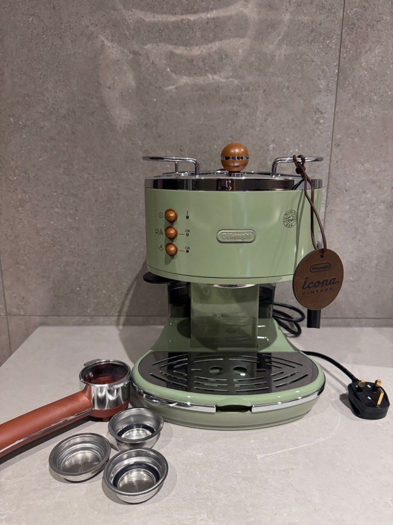 De'Longhi Icona Vintage Espresso Coffee Machine, TV & Home Appliances ...