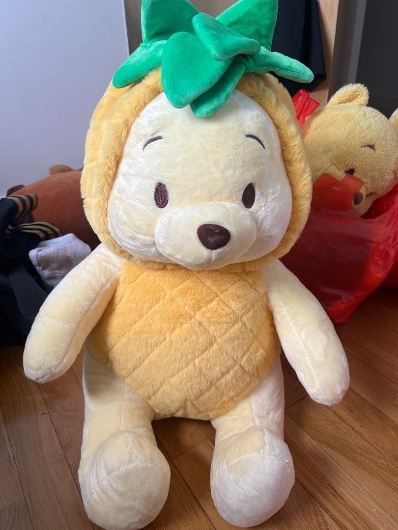 Disney Winnie the Pooh Pineapple Plush Toy, Hobbies & Toys, Toys ...