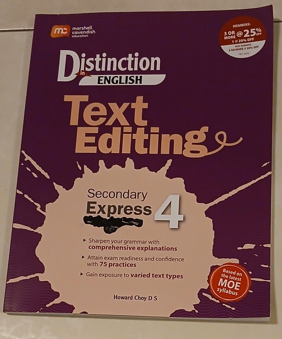 Distinction in English Text Editing Secondary Express 4, Hobbies & Toys ...