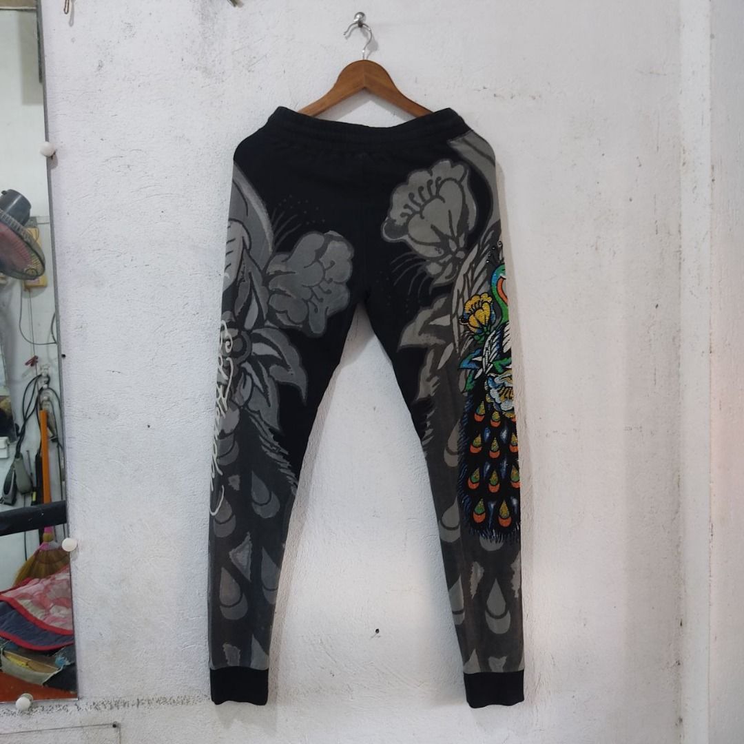 Ed Hardy Peacock Print Sweatpants, Men's Fashion, Bottoms, Joggers on ...