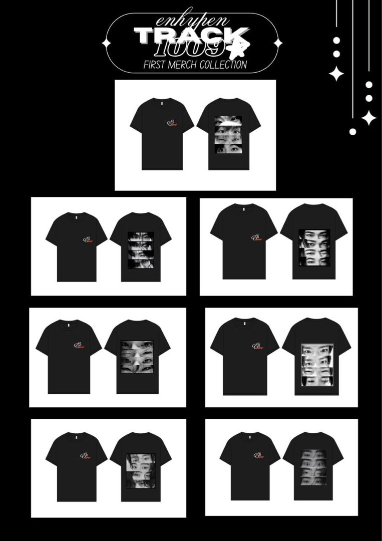 Enhypen Track 1009 First Fanmade Merch Collection T-Shirt, Hobbies ...