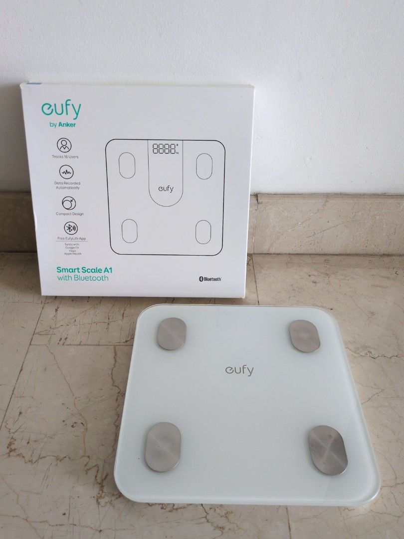 Eufy Smart Scale A1 with Bluetooth, Health & Nutrition, Health Monitors & Weighing Scales on ...