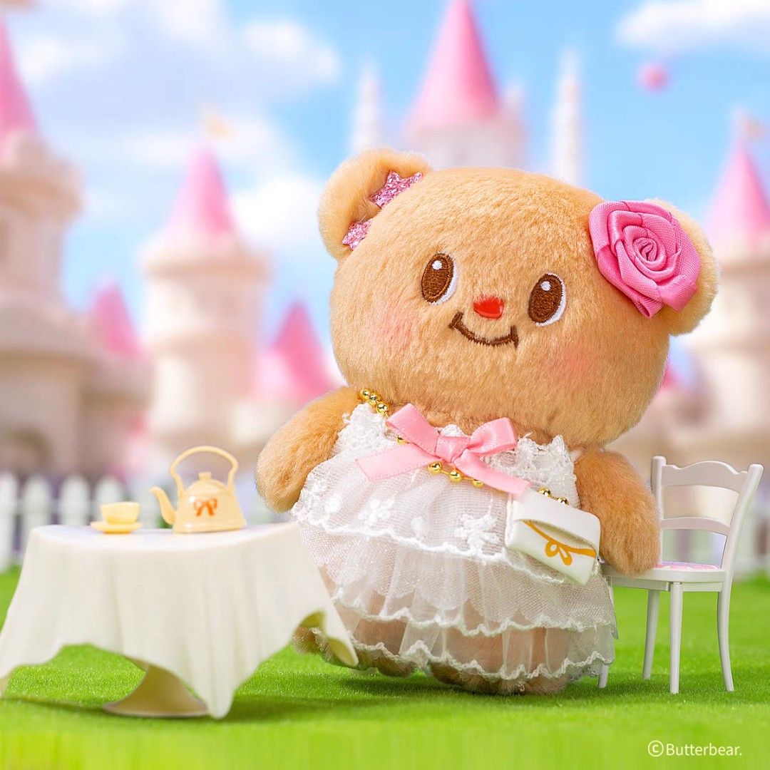 [EXCLUSIVE! BUTTER BEAR] BUTTERBEAR WHITE PRINCESS GOWN PLUSH PENDANT ...