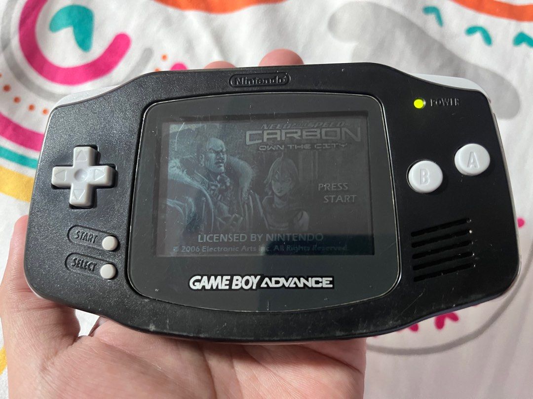 Game Boy Advance (GBA) with Need for Speed Carbon, Video Gaming, Video ...
